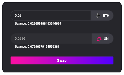 How to Use Uniswap to Swap Tokens From a Custom Frontend | by Jonas Wolfram | Better Programming