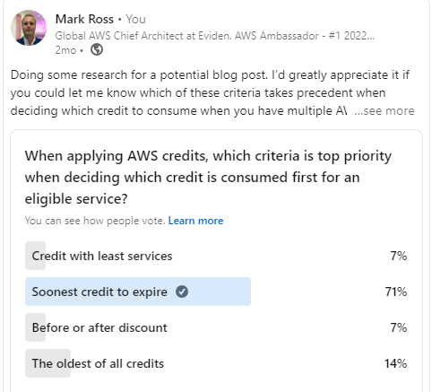 Maximising consumption of AWS credits | by Mark Ross | Medium