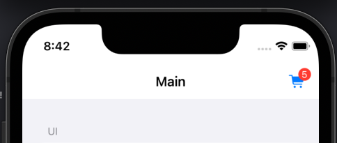How to add badge on button or UIBarButtonItem — Swift | by ODENZA | Medium