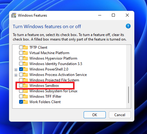 Windows SandBox Kurulumu - Onur KILIÇ