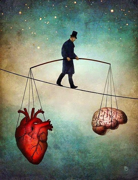 Head versus Heart. There are two schools of thought when… | by Akshay ...