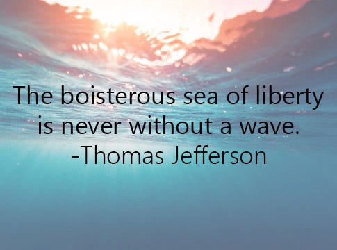 The Sea of Liberty. Red, White, and Blue Frontiers | by Blue Frontiers ...