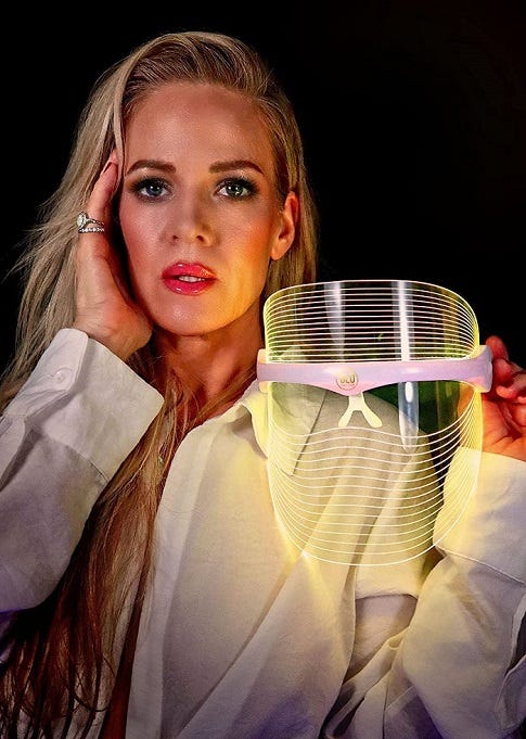 Skin Brightening Therapy Mask — LED Light Therapy Mask - GLO FACTOR ...