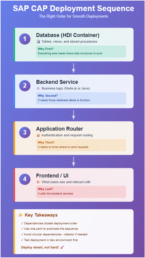SAP CAP Deployment: Getting Your Modules in the Right Order | by Dr ...