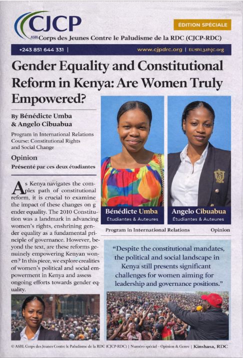 Gender Equality and Constitutional Reform in Kenya: Are Women Truly ...