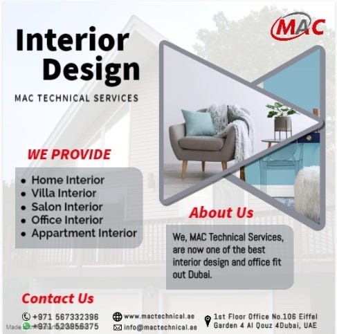 Interior Design and Office Fit Out Company - MAC Technical Services UAE - Medium