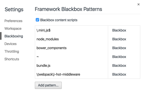 Blackboxing in Chrome DevTools. Curently, I’m working on simple… | by Denys Dovhan | Medium