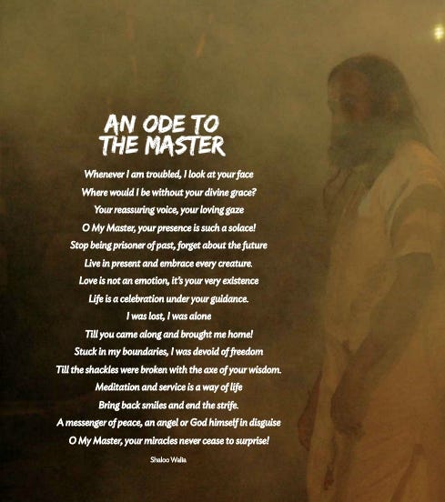 An Ode to the Master. A poem dedicated to Sri Sri… | by Shaloo Walia ...