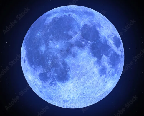 The Beautifully Shining Full Blue Moon | by Gregory Gilbert Gumbs | The ...