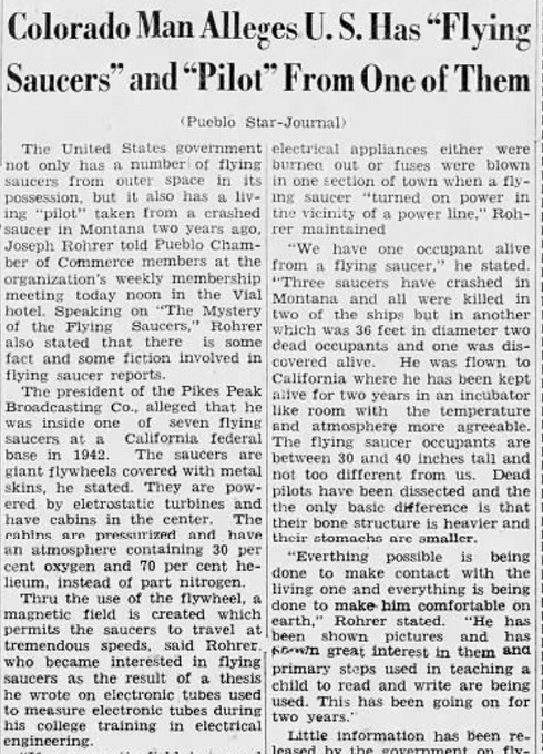 1952: Joseph Rohrer on Crash Retrievals - Richard Geldreich, Jr. - Medium