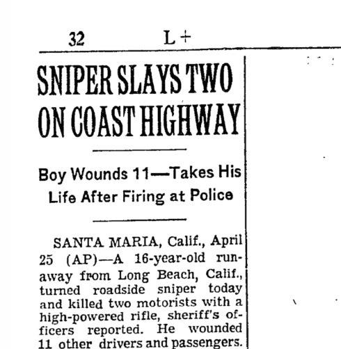 The Tragedy of Michael Andrew Clark: The 1965 Orcutt Highway Shooting ...