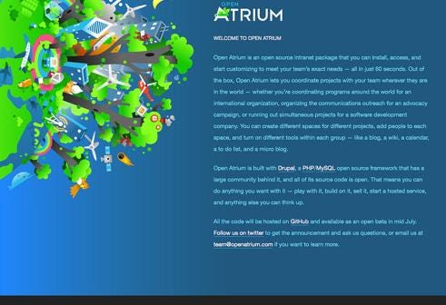 Announcing Open Atrium: An Open Source Intranet Package Powered by Drupal | by Development Seed ...