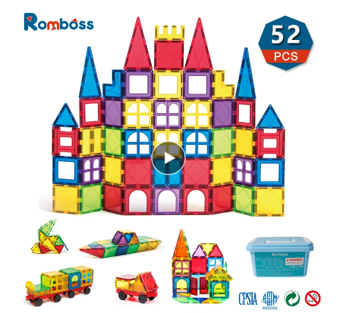 52 PCS Big Size Magnetic Construction Building Blocks Sets | by ...