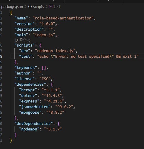 Role BasedAuthorization and Authentication using jwt and bcrypt in node ...