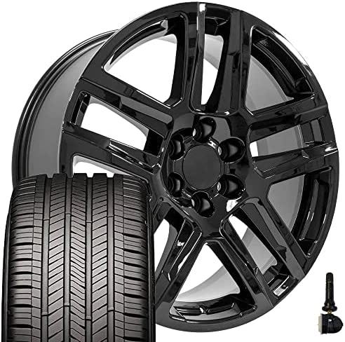OE Wheels LLC 22 Inch Rims Fit Silverado Sierra Tahoe Suburban Yukon ...