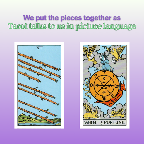 𝗘𝗶𝗴𝗵𝘁 𝗼𝗳 𝗪𝗮𝗻𝗱𝘀 — 𝗪𝗵𝗲𝗲𝗹 𝗼𝗳 𝗙𝗼𝗿𝘁𝘂𝗻𝗲 - Tarot Verbatim - Medium