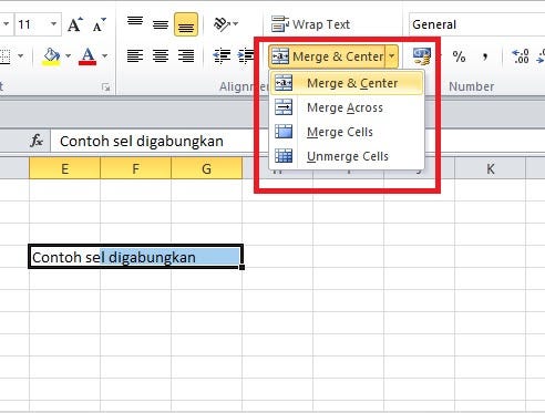 Merge And Unmerge (Merge And Center) yang terdapat pada Ms. Excel | by Viranorannisaa | Medium