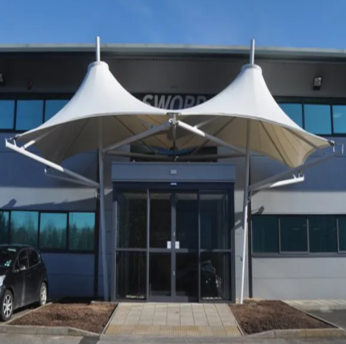 Funnel Type Entrance Canopy Manufacturer — Smarttensileroofing ...