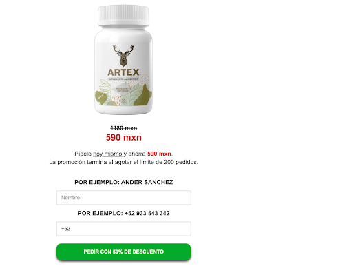 Artex: Píldora, Precio, reseñas, Beneficios, costo, obras, Opiniones ...