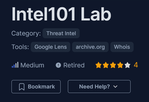 Intel101 Lab write-up. Link:https://cyberdefenders.org/blueteam… | by ...