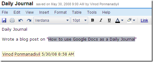 How to use Google Docs as a Daily Journal | by Vinod Ponmanadiyil | On ...