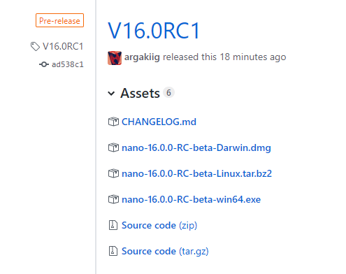 Nano Node v16.0 Release Candidate #1 | by Nano | Nano