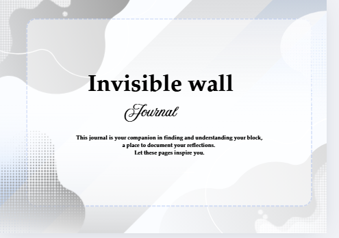The Invisible Wall Journal. A quiet companion for understanding… | by ...