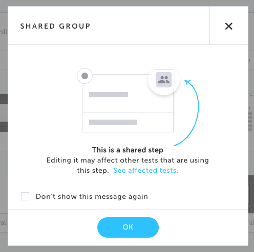 Testim October Product Summary: Shared Group Indicator, New Base URL ...