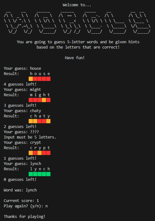 I tried to make Wordle from scratch, here’s how it went | by baconbub | Medium