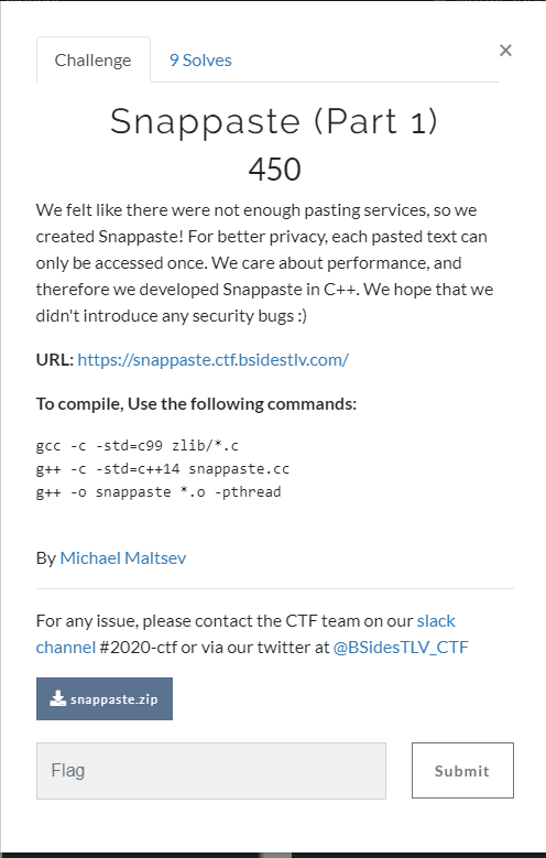 Snappaste (1) — BSidesTLV 2020 (450 pts.) | by 1byte | Medium