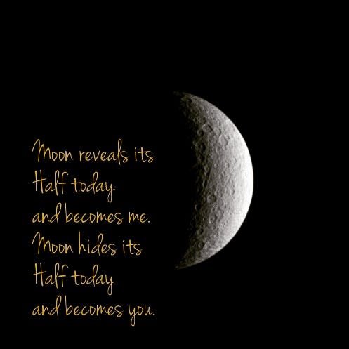 Half Moon. Moon reveals its half today And… | by Naina | Poets ...