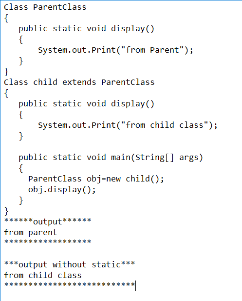 Can we override a static method is Java? - Hruturaj Kedar - Medium