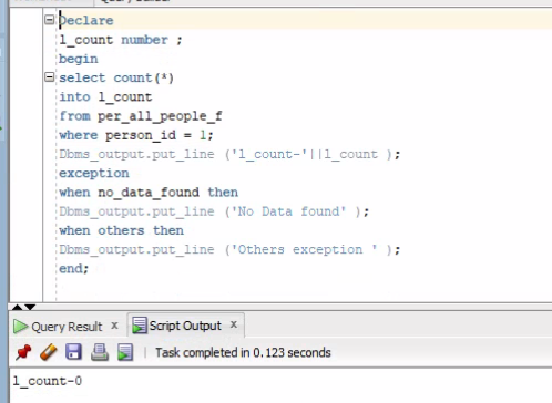 What happens when you use others exception before no_data_found ...