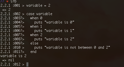 Ruby Case Statements. I rarely use case statements and the… | by Peter ...