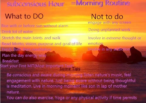 The elements of morning routine with logical analysis | by Vikram ...