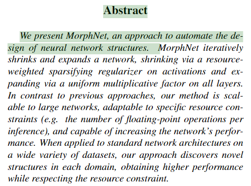 [ Archived Post ] MorphNet: Fast & Simple Resource-Constrained Structure Learning of Deep ...