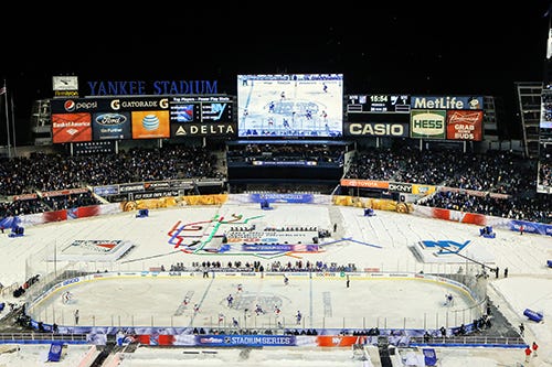 Yankee Stadium Hockey