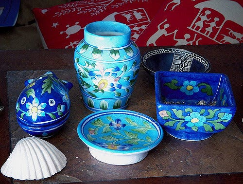 Blue Pottery from Jaipur, Rajasthan | by Direct Create Community ...