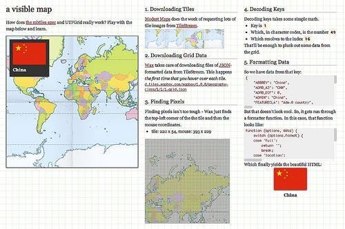 See How UTFGrid Works with Visible Map | by Development Seed | Development Seed | Medium