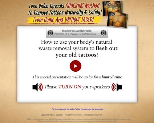 The Laserless Tattoo Removal Guide ™ Free Video Reveals Shocking Method ...