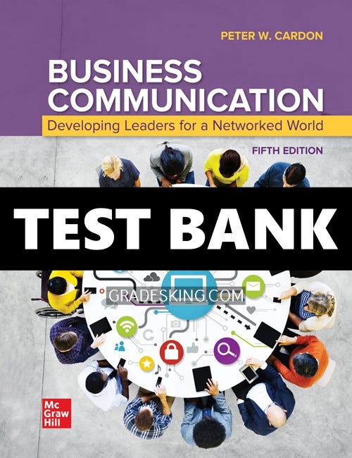 Solutions Manual for Business Communication 5th Edition Cardon - PDF ...
