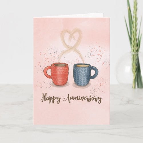 Top 5! Our Anniversary and Coffee the Perfect Blend Card for $4.57 ...