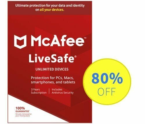HOW TO GET A CHEAP RENEWAL FOR YOUR MCAFEE LIVESAFE — UNLIMITED DEVICES ...
