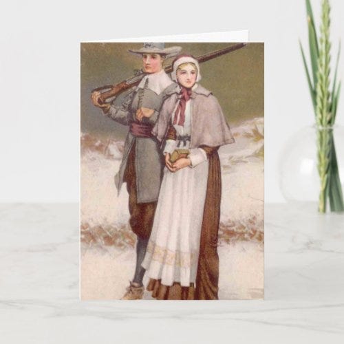 Hot Review! Vintage — A Colonial Thanksgiving, Holiday Card for $4.12 ...