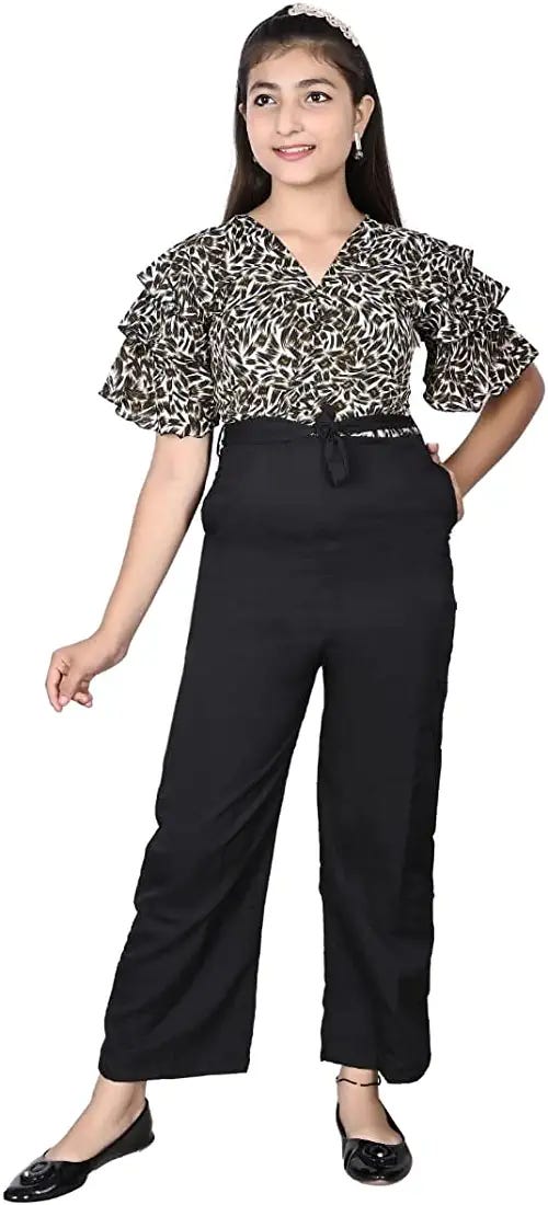 Generic Girls Flared Sleeves Printed Jumpsuit-66 | by Deepshikha Mehra ...