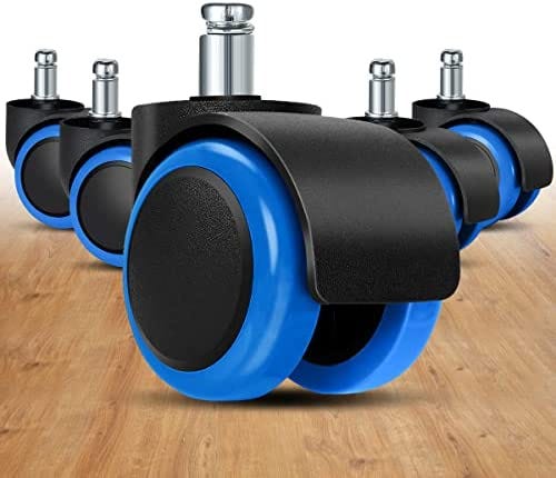 Office Chair Caster Wheels Replacement(Set of 5) for Hardwood Floors ...