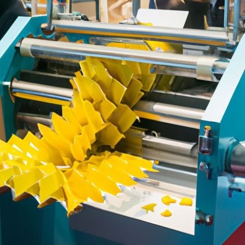 Cake Egg Boxes Making Machine shredder blade part of plastic With Man ...