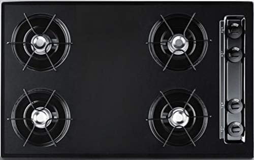 🌟 The Summit TNL053 Kitchen Cooktop in black features a scratch ...