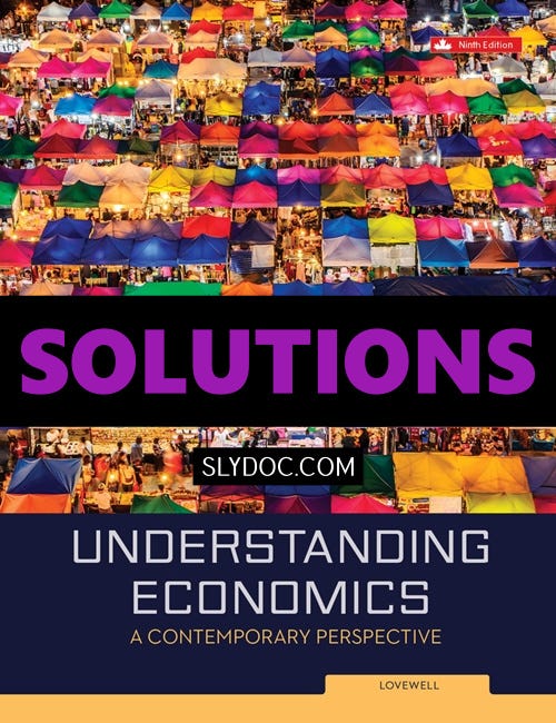 Complete Test Bank for Understanding Economics 9th Canadian Edition ...