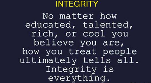 The fundamentals of integrity. Integrity is hard to pin down. We know ...